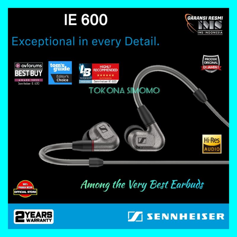 Jual SENNHEISER IE 600 / IE600 Premium Audiophile In-Ear Monitors ...