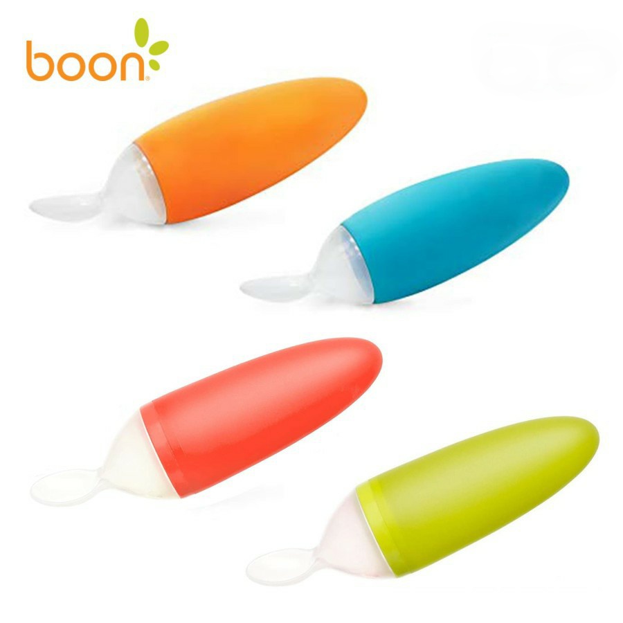 Jual Newmei - Boon Squirt Silicone Baby Food Dispensing Spoon / Botol ...