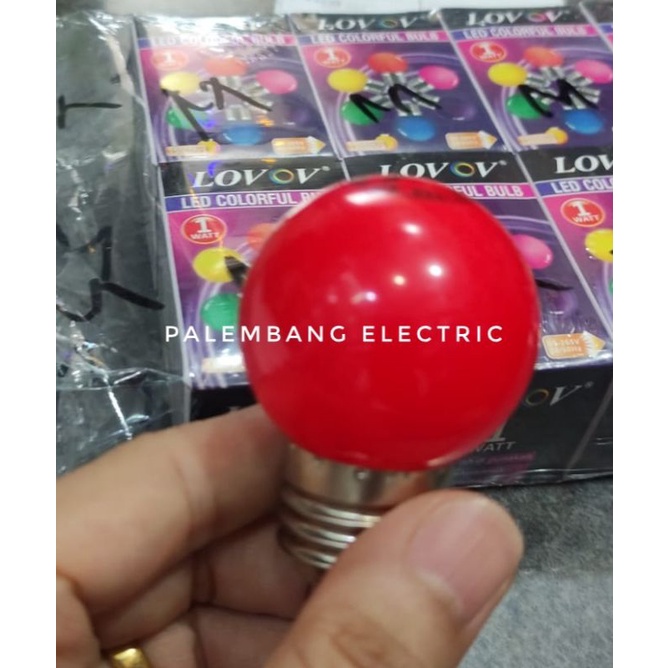 Jual Bohlam Led 1 watt 1watt 1w 1 w warna merah kuning hijau biru | Shopee Indonesia