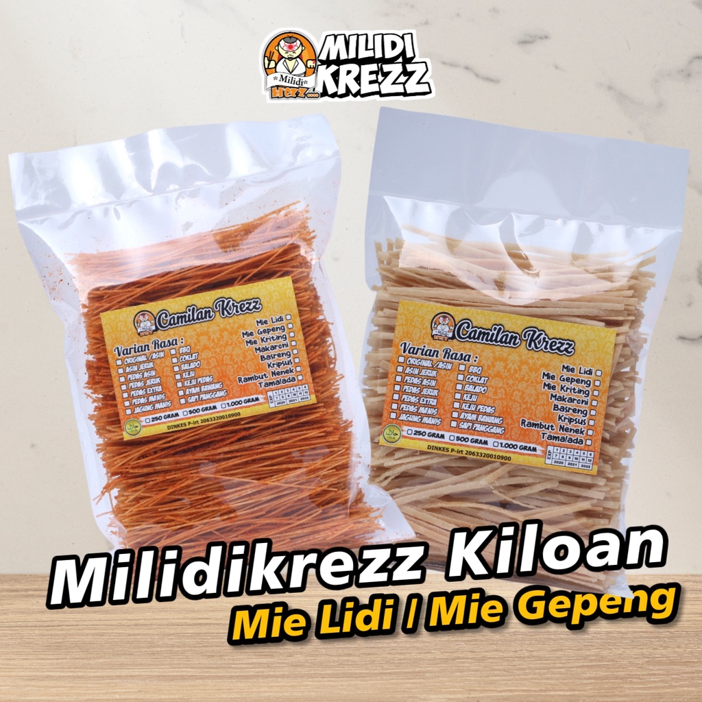 Jual Mie Lidi kiloan 1kg Grosir Milidikrezz mielidi kiloan murah ...
