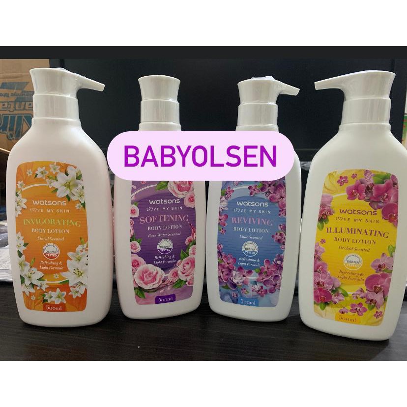 Jual WATSONS BODY LOTION LOVE MY SKIN 500 ML / WATSONS LOVE MY SKIN ...