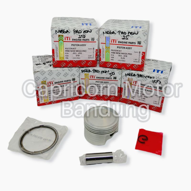 Jual Piston Kit MEGA PRO NEW VERZA CRF 150 MONO ITI oversize STD 25 50 ...