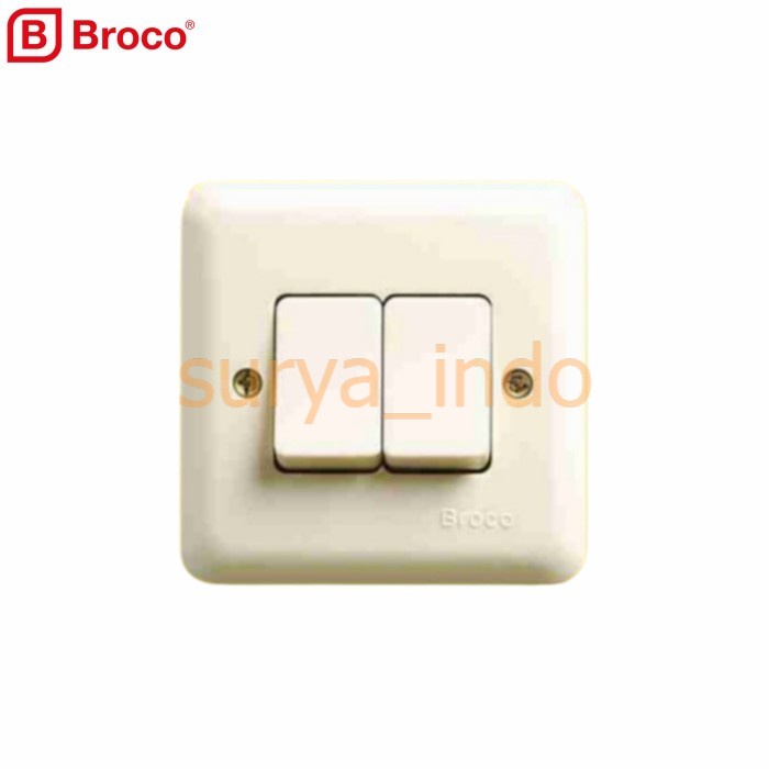 Jual SAKLAR SERI / DOUBLE BROCO 6622U SAKLAR INBOW DOUBLE SWITCH ...