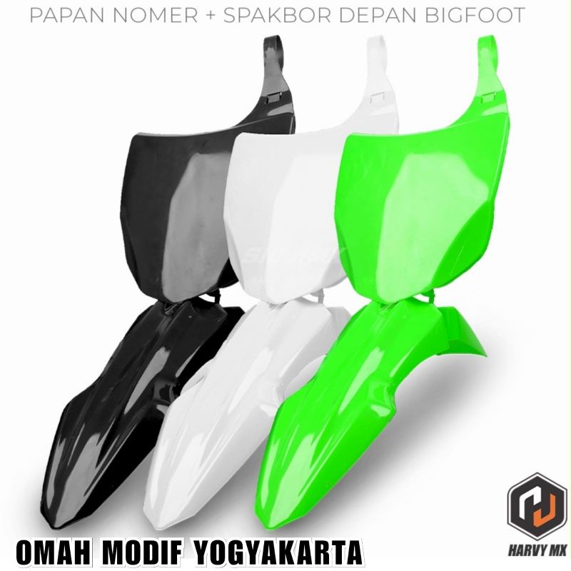 Jual Spakbor depan KLX 150 BF papan nomer KLX 150 BF slebor depan KLX 150 BF plat nomer KLX 150 ...