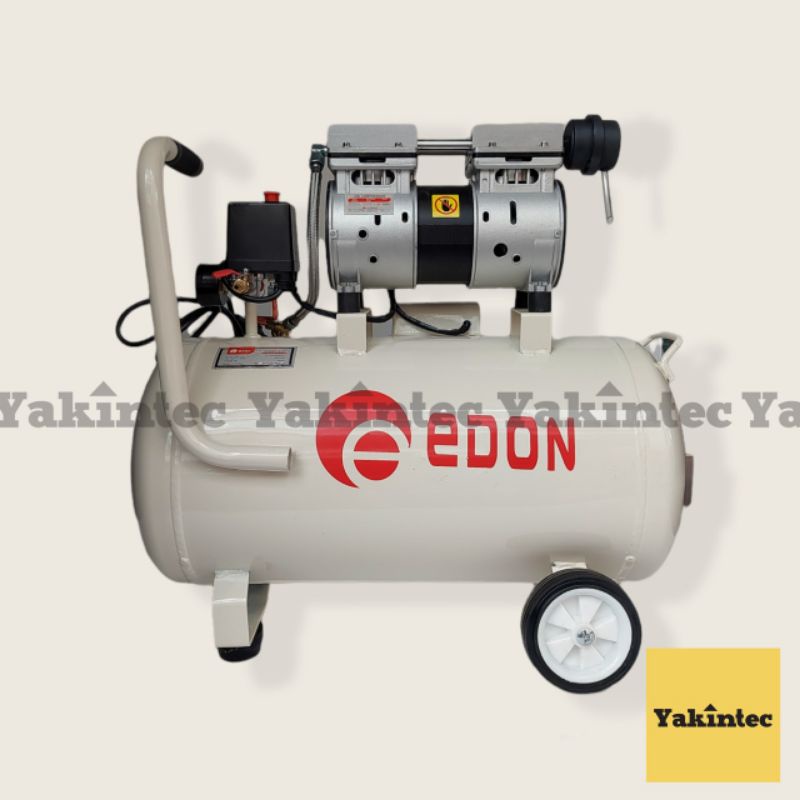 Jual Kompressor Udara EDON 0.75HP / Air Compressor Oiless 25 liter 3/4 ...