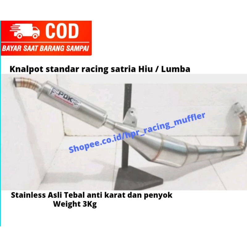Jual knalpot satria 2tak stainles - knalpot satria PDK + knalpot satria ...