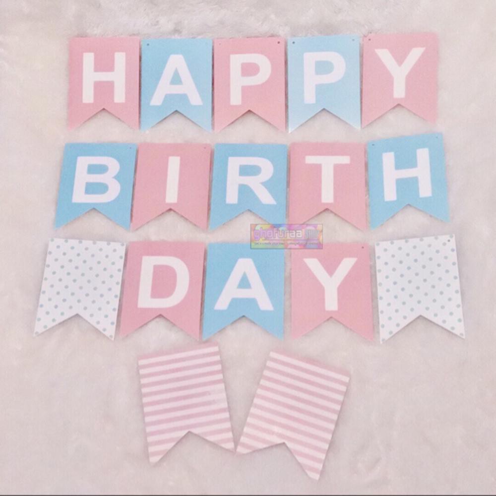 Jual Bunting Flag Custom / Flag Ulang Tahun / Flag Happy Birthday ...
