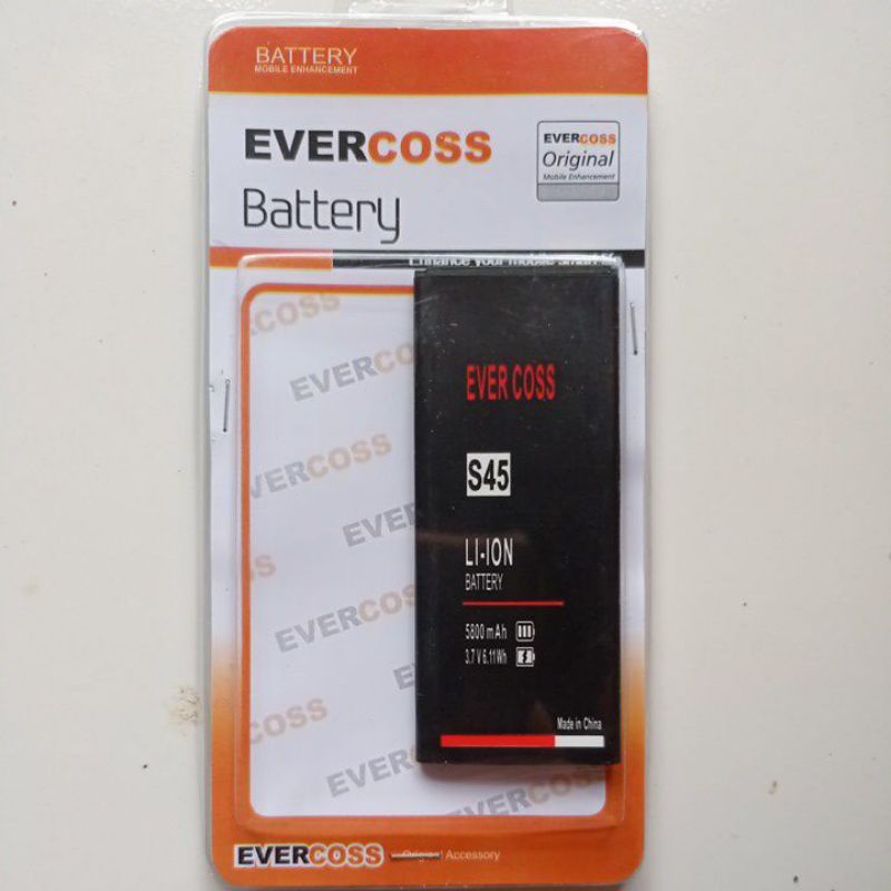 Jual BATRE EVERCOSS S45 BATERAI BATERY ORIGINAL 99 5800MH | Shopee ...