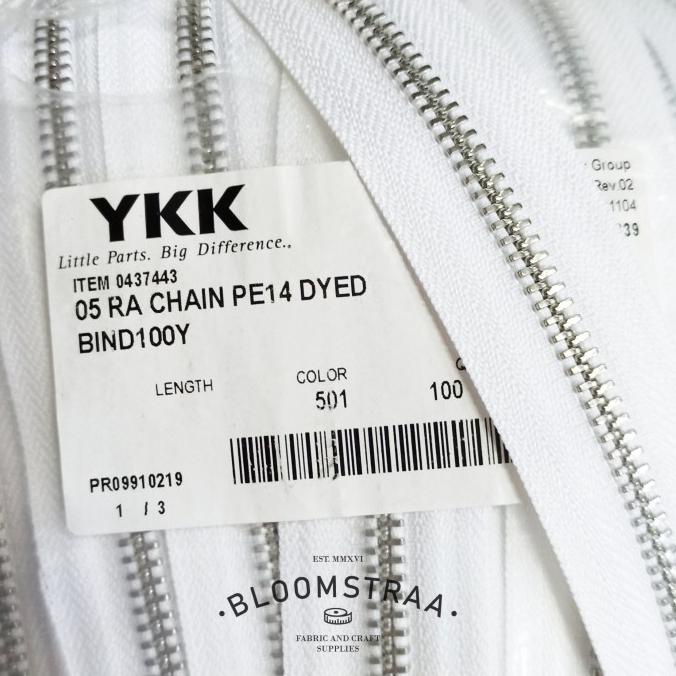 Jual Resleting YKK Gigi Besi Silver Aluminium YKK Metal Zipper RA | Shopee Indonesia