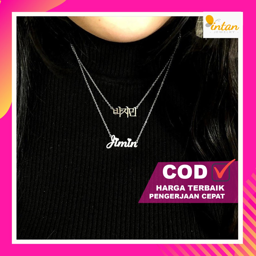 Jual Kalung Nama Hangul PREORDER 7 HARI Jimin BTS KPOP Hangeul Korea ... Jual Kalung Nama Hangul PREORDER 7 HARI Jimin BTS KPOP Hangeul Korea ...