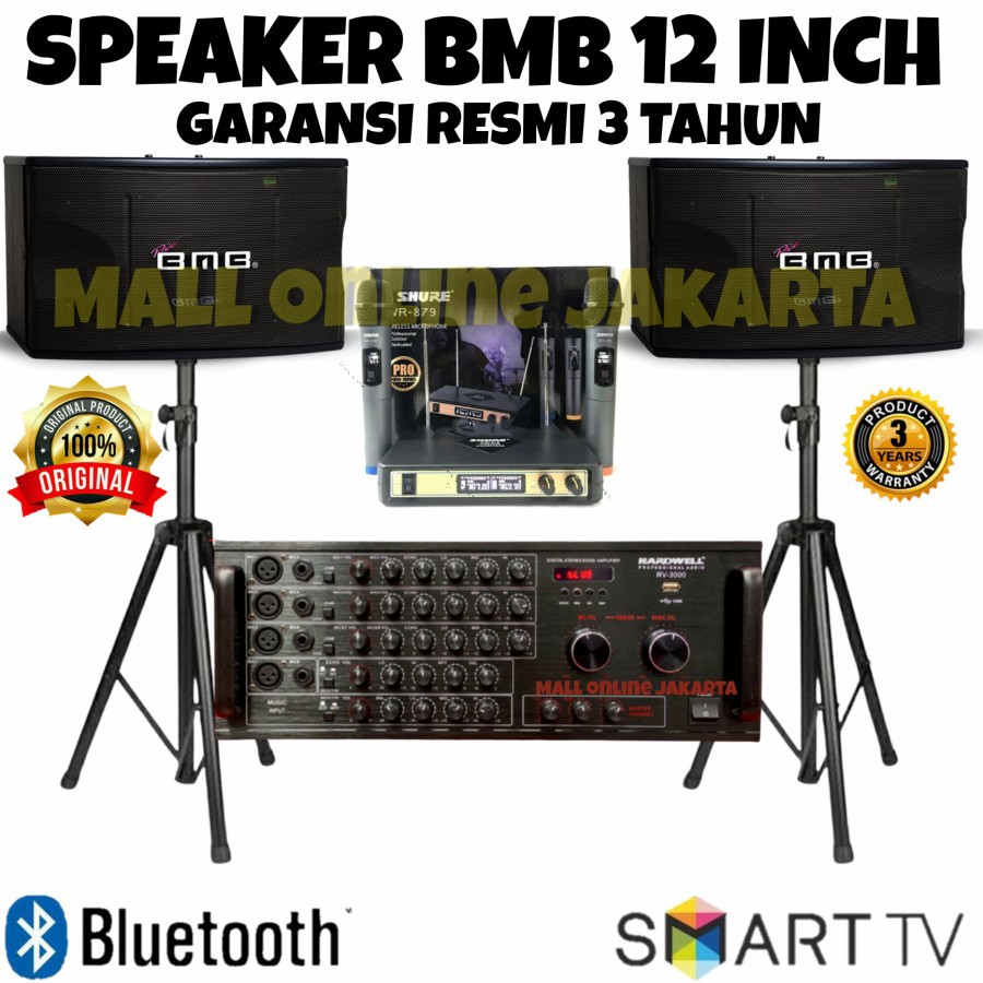 Jual Paket karaoke bmb 12 inch Power amplifier hardwell rv 3000 ...