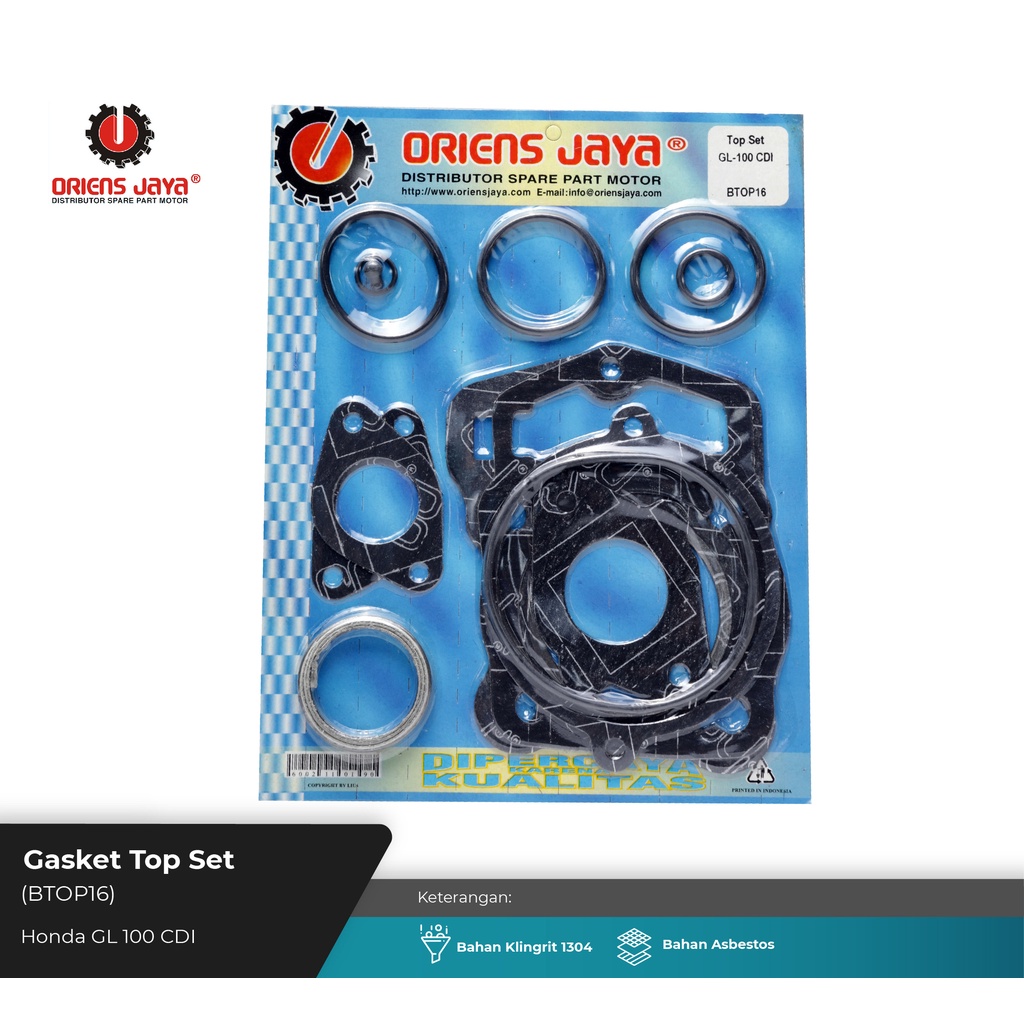 Jual Gasket Top Set Honda GL 100 CDI (BTOP16) | Shopee Indonesia