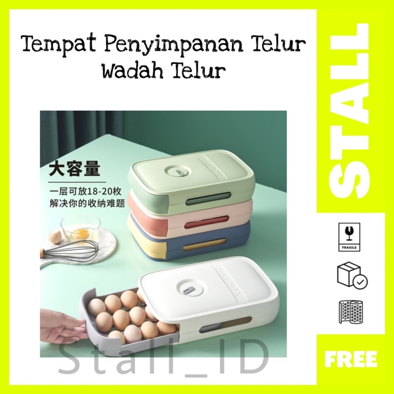Jual Tempat Telur Laci Penyimpanan Rak Telur Wadah Rak Telur | Shopee ...