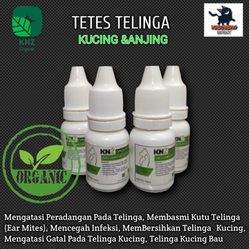 Jual Tetes Telinga Kucing Dan Anjing KNZ 10ml pet care kutu telinga ...