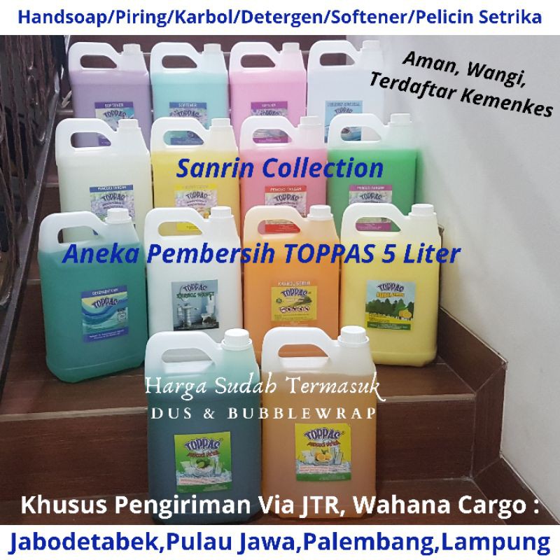 Jual BISA KIRIM LUAR KOTA, Toppas Jerigen 5 Liter Handsoap Sabun Piring ...