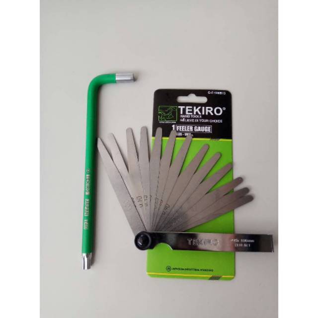 Jual 2 Pcs PAKET FEELER GAUGE TEKIRO PLUS KUNCI BUKA KLEP MOTOR T 40 ... Jual 2 Pcs PAKET FEELER GAUGE TEKIRO PLUS KUNCI BUKA KLEP MOTOR T 40 ...