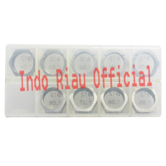 Jual Shim B12 Isi Dalam Injector Satu Set ukuran 1.00-1.08 - shims B 12 ...