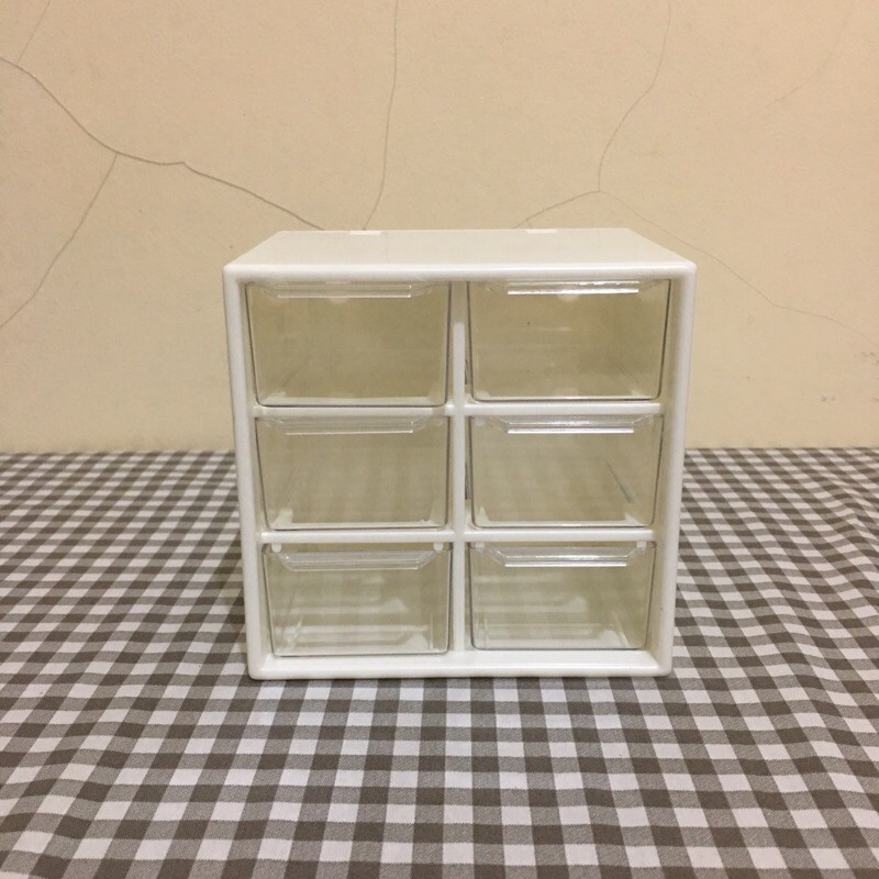 Jual box storage laci drawers 6 kotak tempat penyimpanan stiker ...