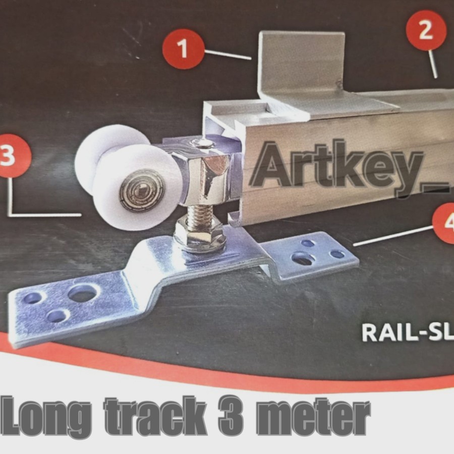 Jual REL PINTU SLIDING PANJANG 3 METER ALUMUNIUM GOOD QUALITY | Shopee ...