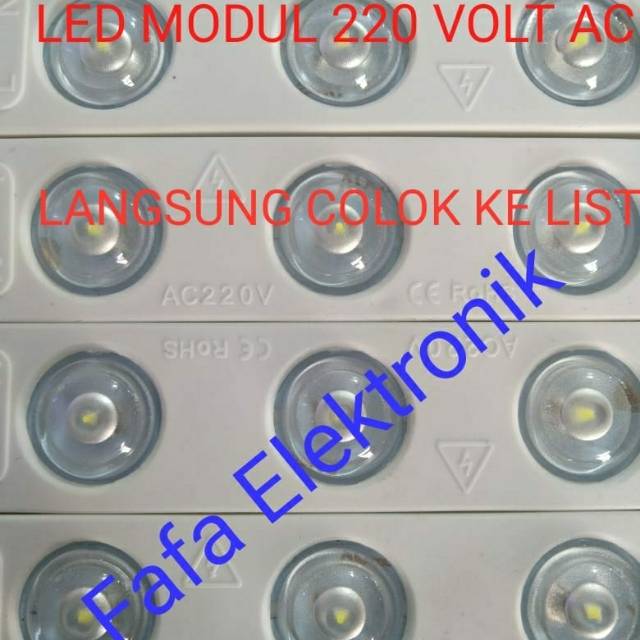 Jual Led Modul 3 Mata 220 Volt Ac Led Ac 220 Volt 3 Mata Lensa Cembung