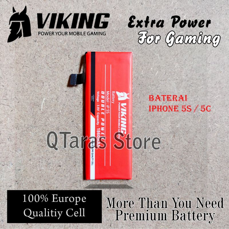 Jual Baterai Double Power Ip 5s Viking | Shopee Indonesia