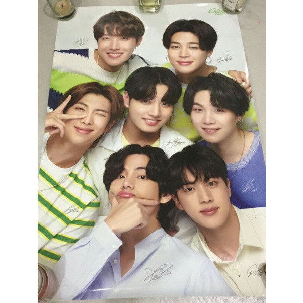 Jual BTS OFFICIAL RARE POSTER BTS X CHILSUNG CIDER LYS TEAR MOTS ...