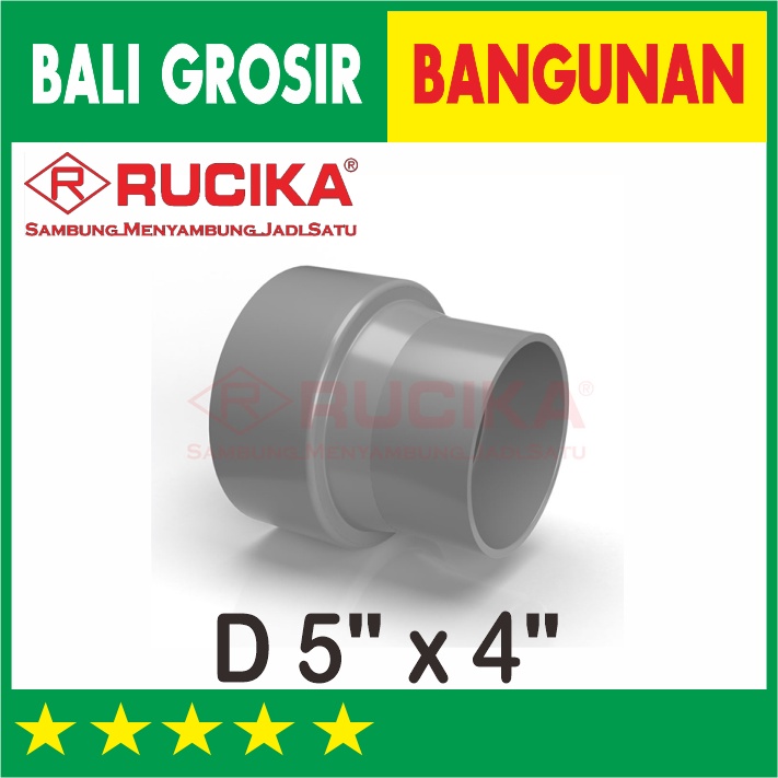 Jual 5 X 4" INCREASER VSOCK VLOK SOCK D RUCIKA FITTING PIPA PVC ...