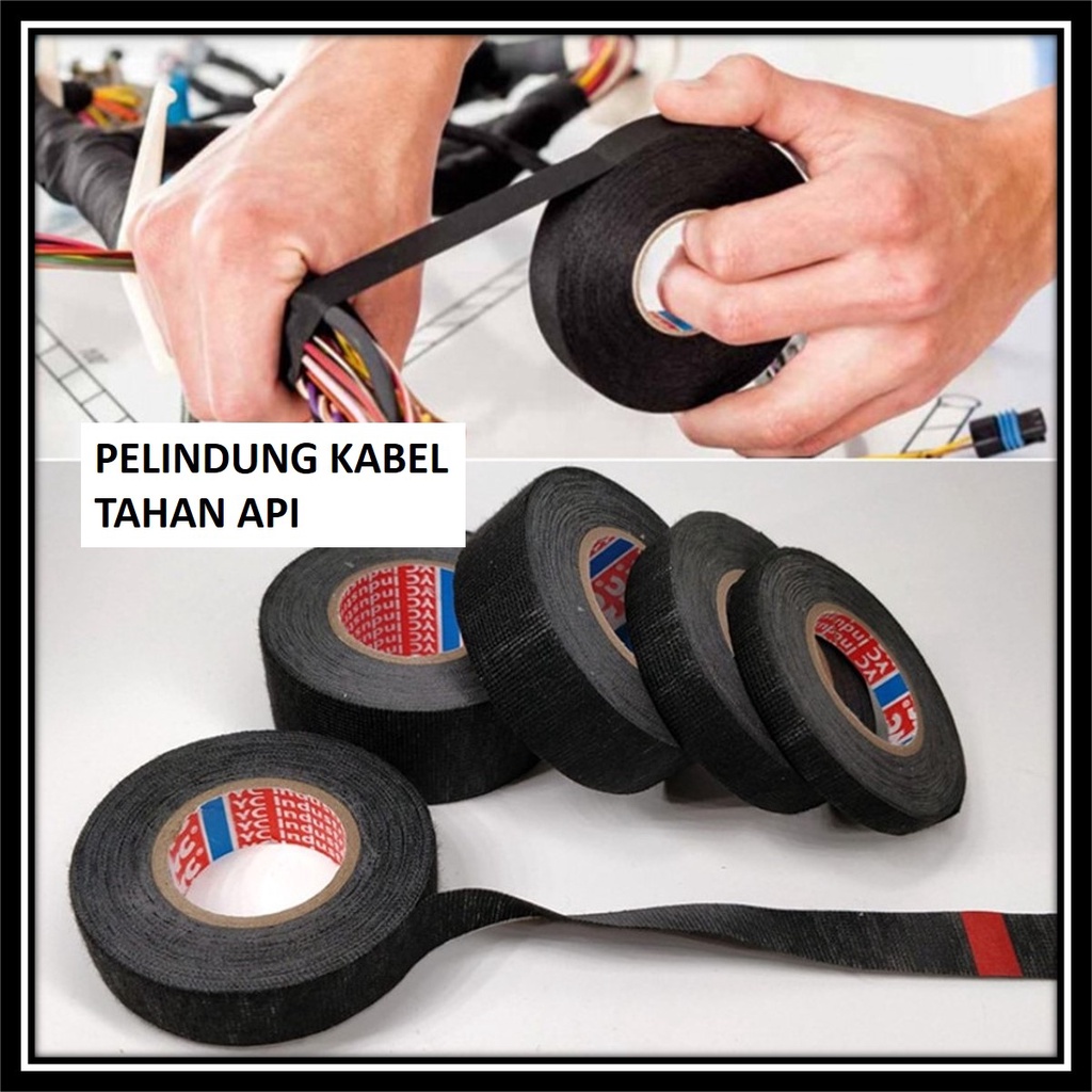 Jual PROMO Lakban Isolasi Kain Flanel Tahan Api Adhesive Cloth Tape ...