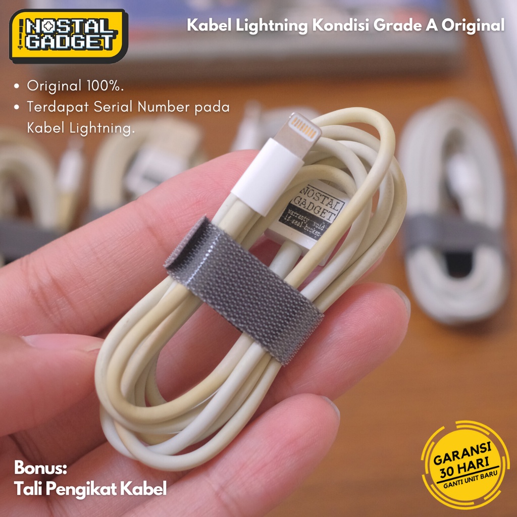 Jual Kabel Data Lightning Original Copotan Kondisi A | Shopee Indonesia