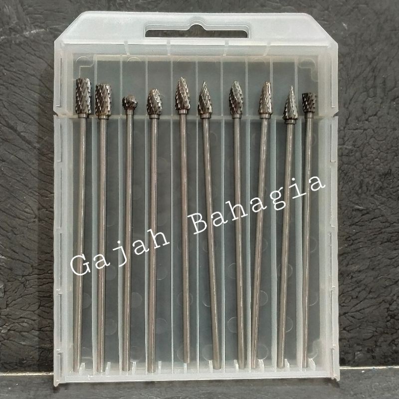 Jual Mata cuner 3mm x 6mm Long panjang set 10 pcs Mata tuner Mata bor ...