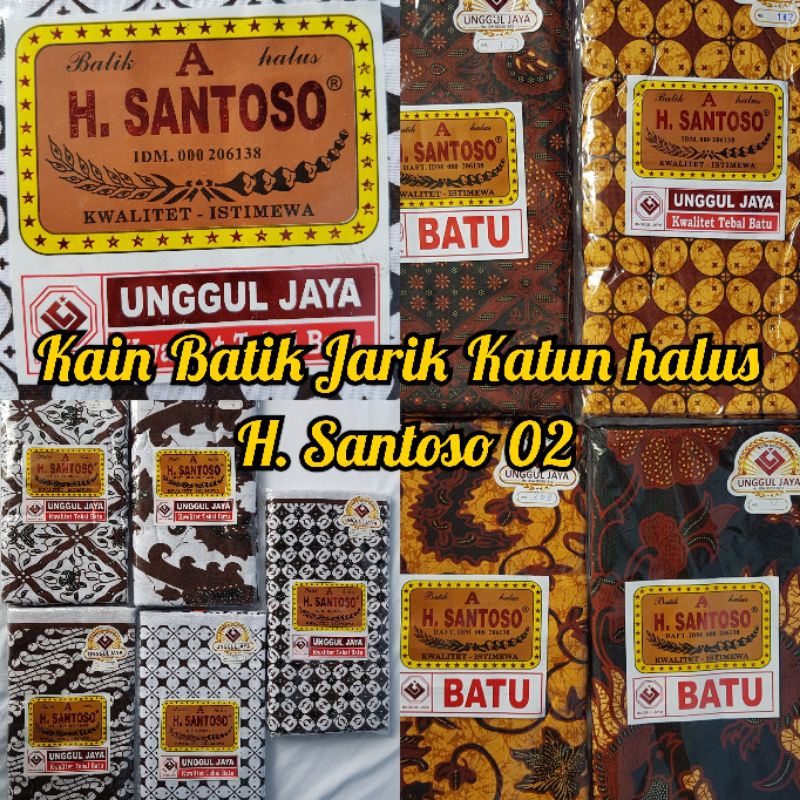 Jual Kain Batik Jarik Katun halus H. Santoso batik jarit cotton lembut murah meteran | Shopee ...