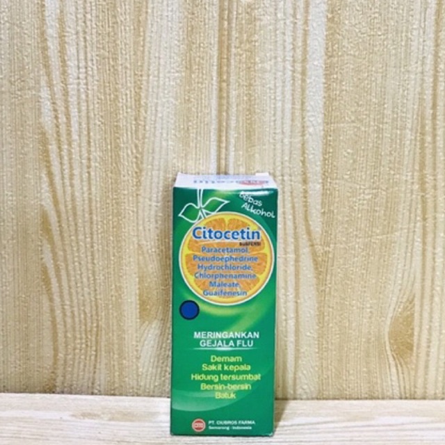 Jual CITOCETIN SIRUP | Meringankan Gejala Flu | Batuk | Pilek | Demam ...