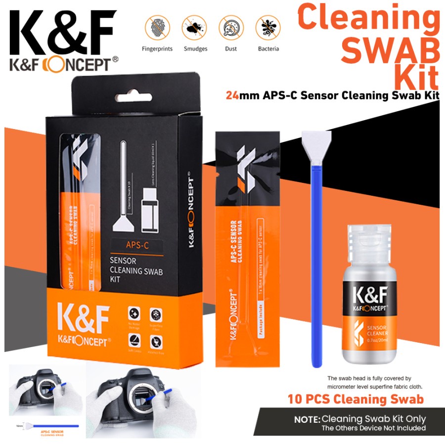 Jual Full Frame Sensor Cleaning Swab Kit + Cleaning Liquid KNF Concept ...