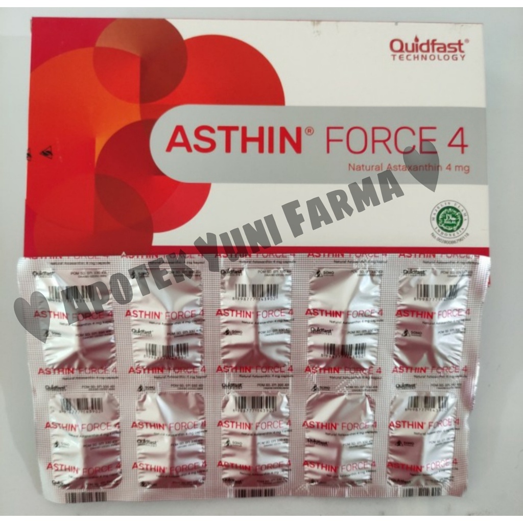Jual Asthin Force 4mg @6Kapsul / Strip | Shopee Indonesia