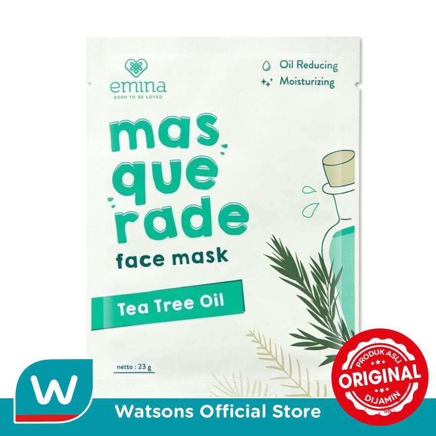 Jual Emina Masquerade Facial Mask Tea Tree Oil | Shopee Indonesia