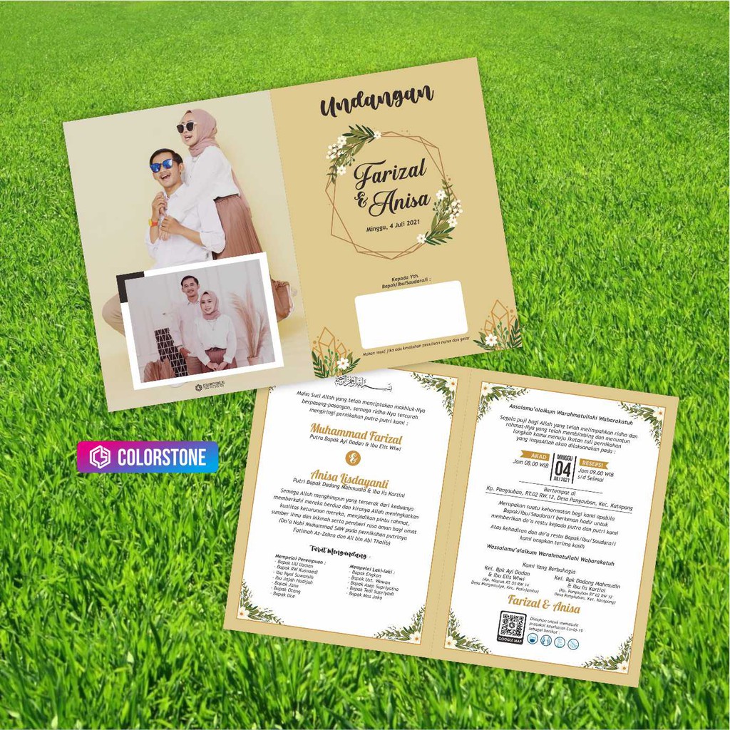 Jual Undangan Pernikahan Custom Foto (Lipat 2) | Shopee Indonesia
