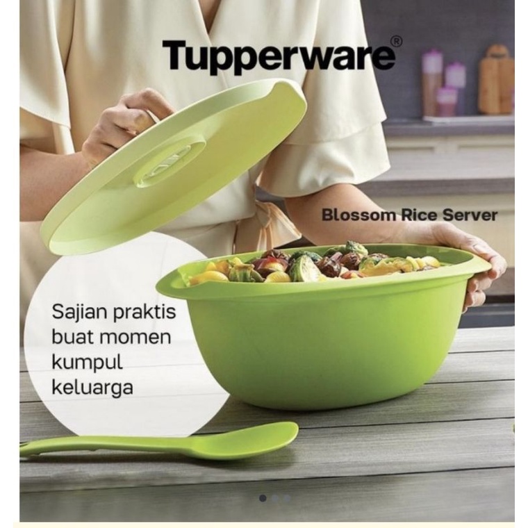 Jual Tupperware blassom Rice server jumbo ukuran 3 ltr | Shopee Indonesia
