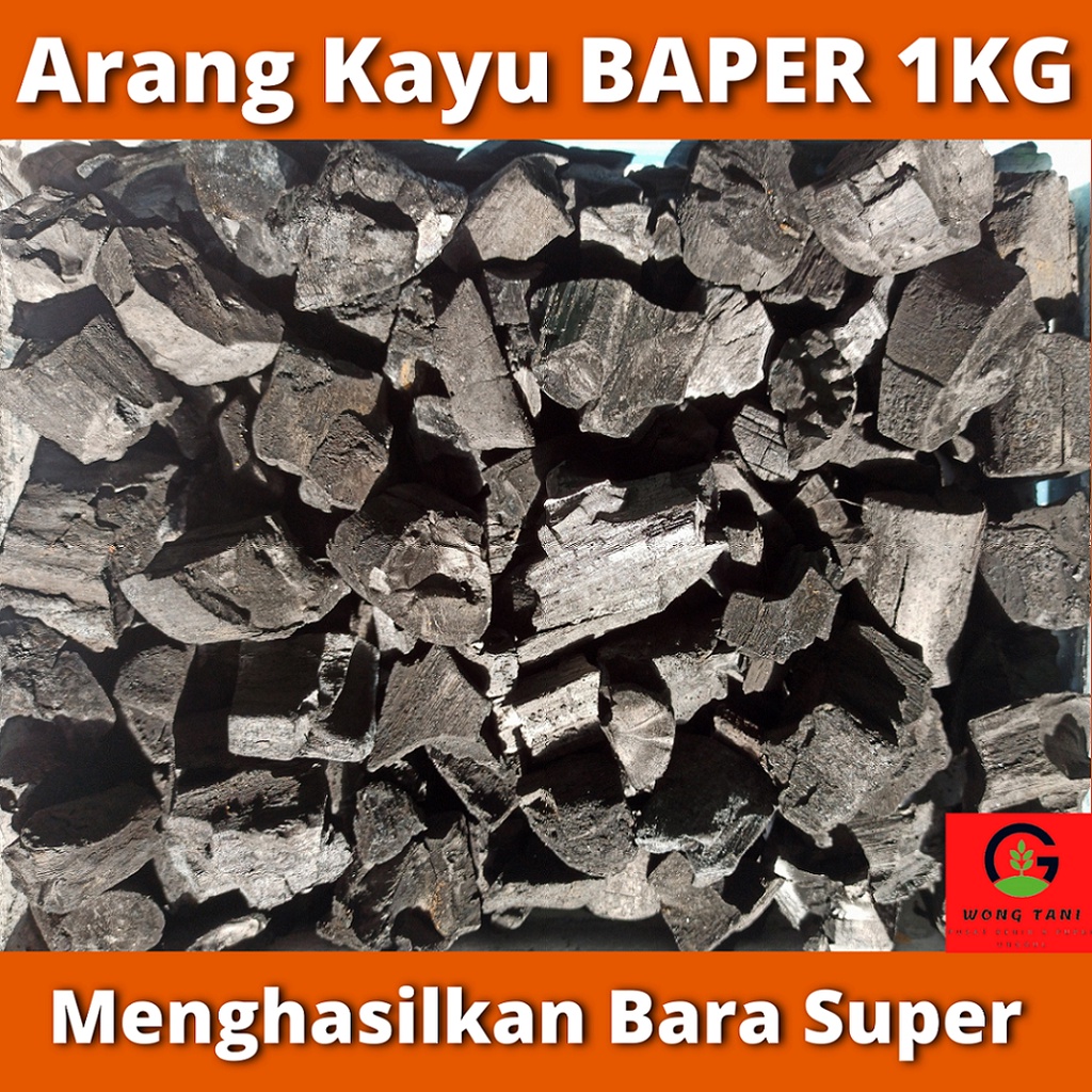 Jual Arang Kayu Bakar Untuk Sate 1KG ARENG BAPER (Bara Super) | Shopee Indonesia