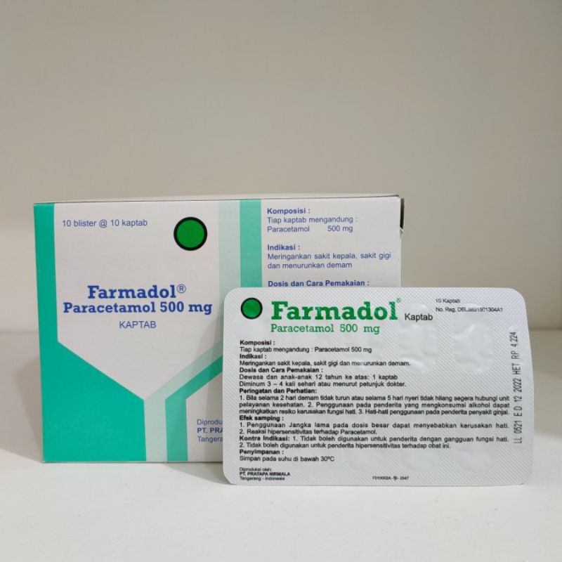 Jual Farmadol 500mg 10 Tablet | Shopee Indonesia