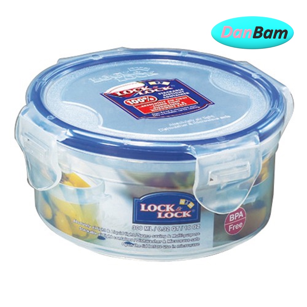 Jual Lock&Lock Food Container HPL932 - Round Short 300mL | Shopee Indonesia