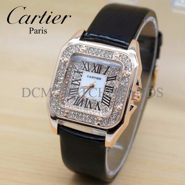 Jual JAM TANGAN CARTIER CT03 BLACK | Shopee Indonesia