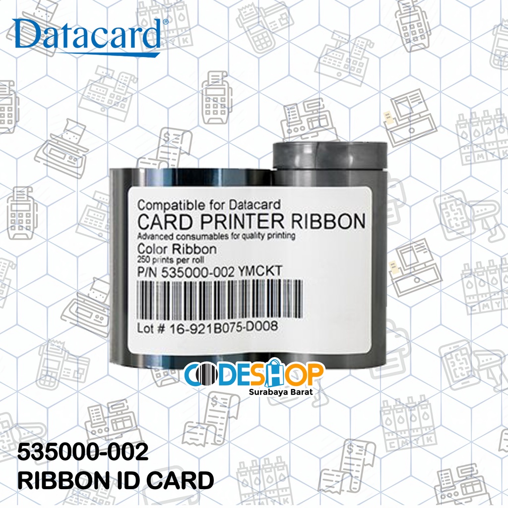 Jual RIBBON TINTA DATACARD CD800 - CD 800 - YMCKT 535000-002 ( 250 ...