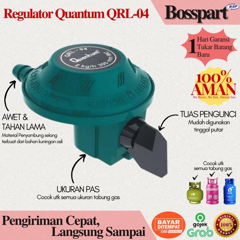 Jual Regulator Gas Quantum / Regulator Quantum QRL-04 Regulator Tekanan ...