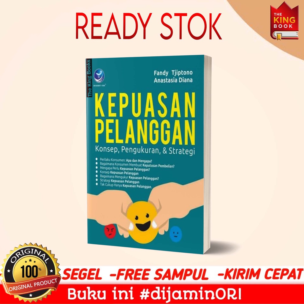 Jual Buku Kepuasan Pelanggan Konsep Pengukuran Strategi Fandy Tjiptono