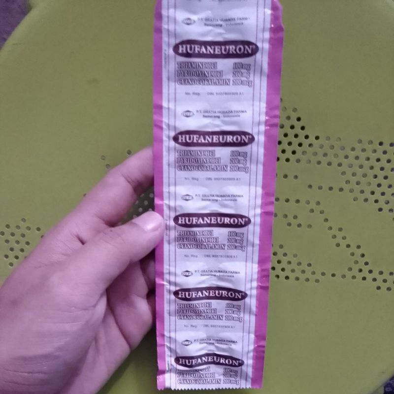 Jual HUFANEURON® B1 B6 B12 (Obat Kram, Kaku, Kebas, Kesemutan) | Shopee ...