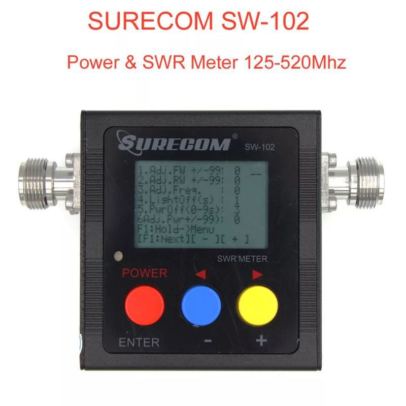 Jual Surecom SW-102 Meter 125-520 MHZ Digital VHF UHF Power & SWR Meter ...