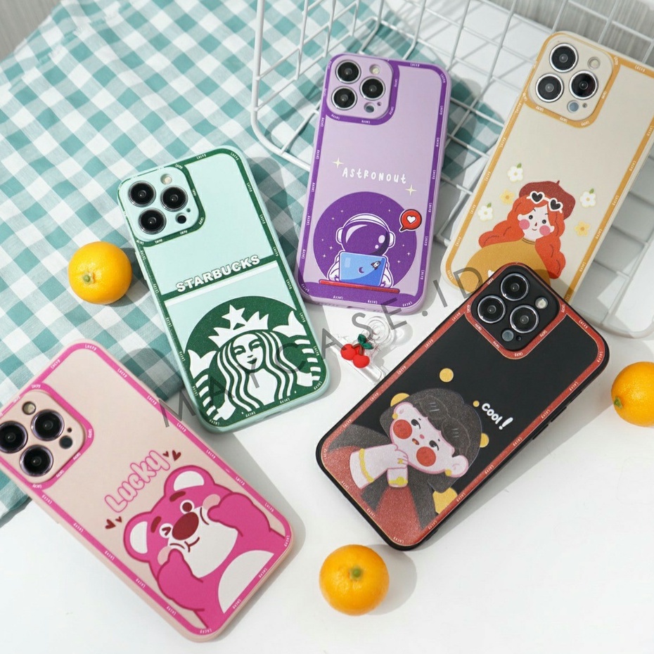 Jual Softcase Macaron Motif [UV14] Realme C33 C30 C40 C21Y C25Y Realme ...