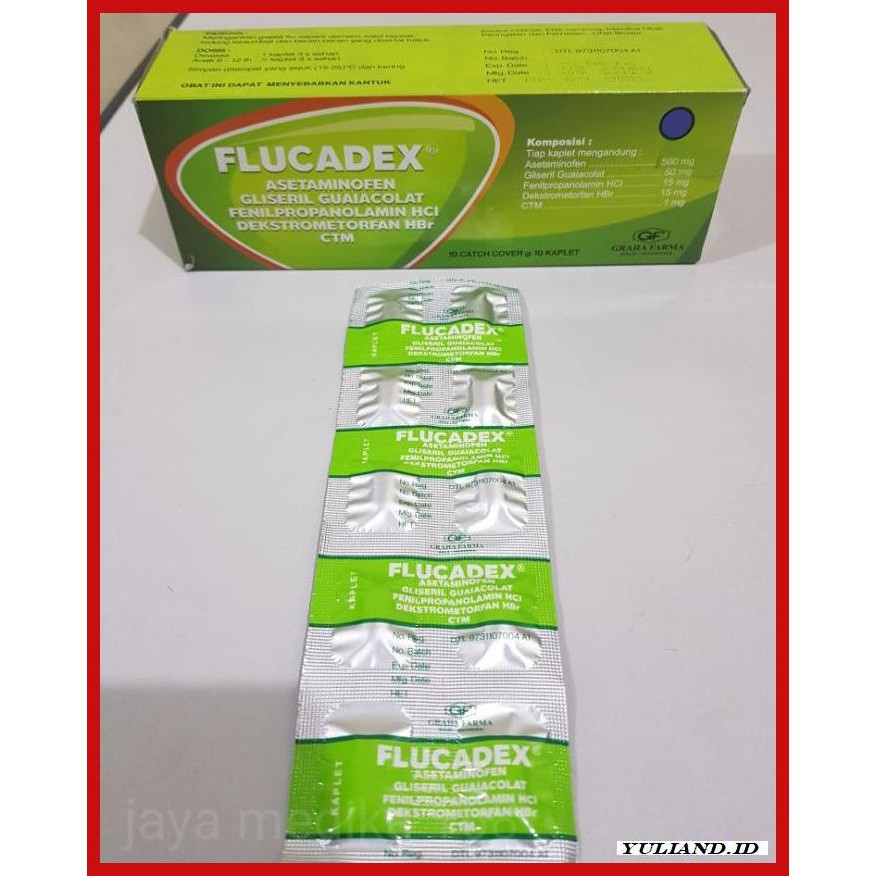 Jual Anti-Demam- Flucadex Isi 10 Tab/ Flu,Demam, Sakit Kepala ,Bersin ...
