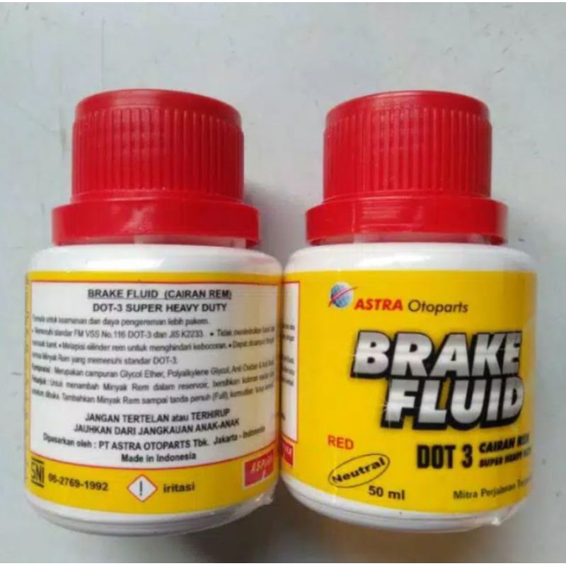Jual BATAK PART___Minyak rem Aspira DOT.3 (warna merah) UK.50 ml for ...