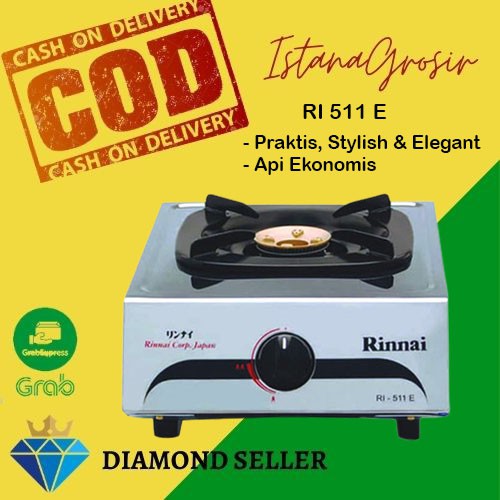 Jual Kompor Gas Rinnai Rinai Quantum 1 Tungku Stainless Steel Api Besar ...